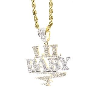 Accessories | Two Tone Finish Lab Diamond Lil Baby Charm Chain | Poshmark